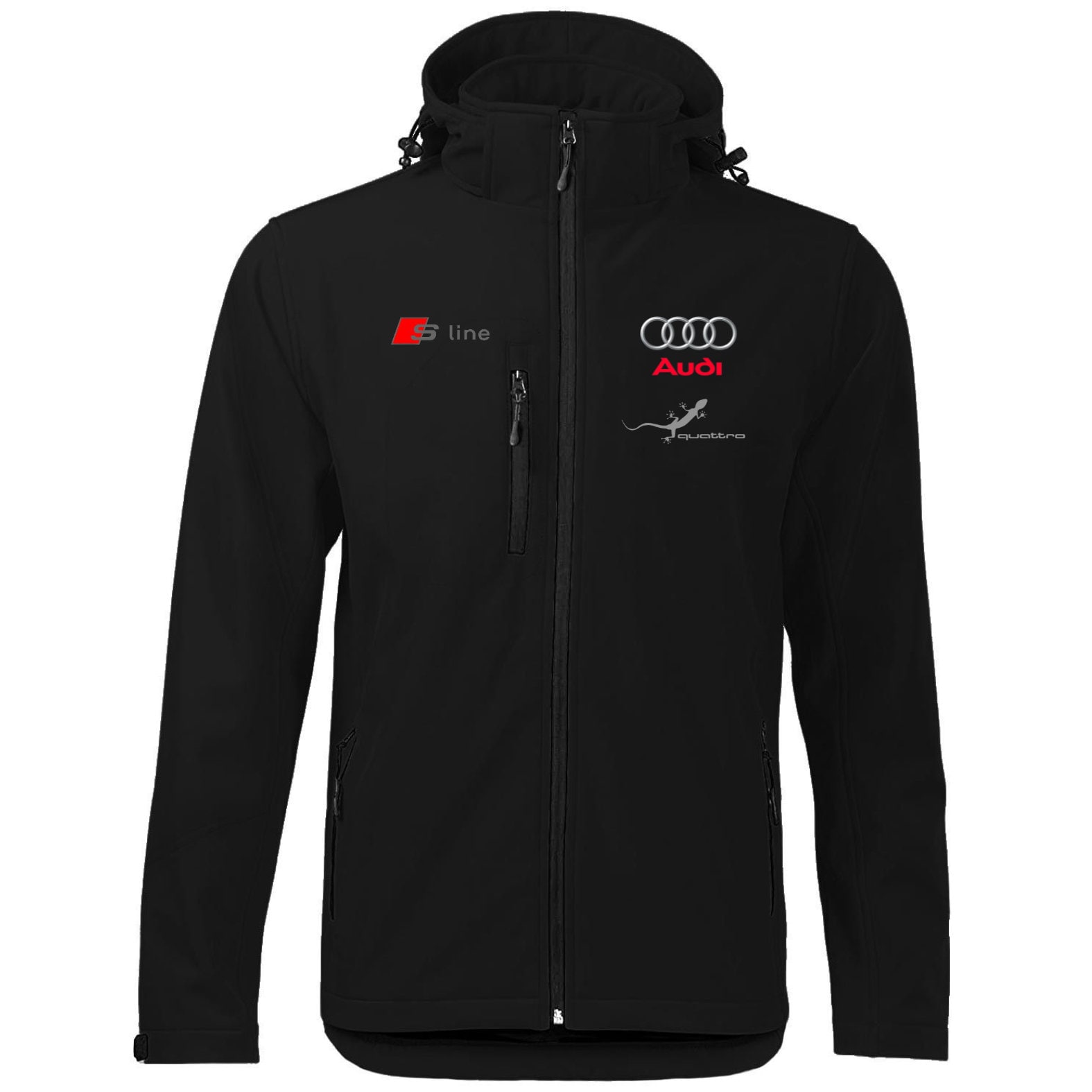 Softshell Jacket Men's Motorsport Audi S Line Rainproof and Windproof ...
