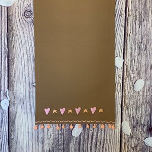 Enamel Pin Display in Light Brown Color With Beautiful Pompom Trim and ...