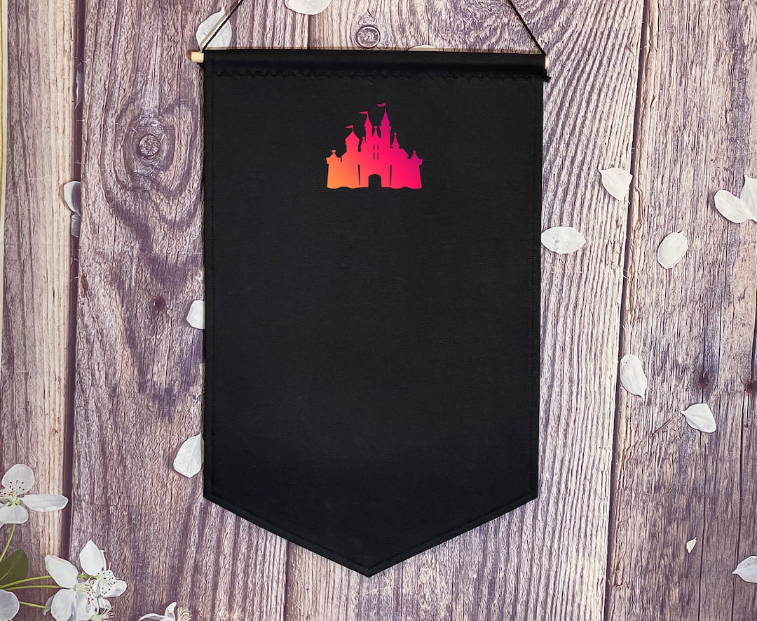 Custom Castle Pin Banner / Custom Pin Banner/ Castle Pin Pennant/ Black ...