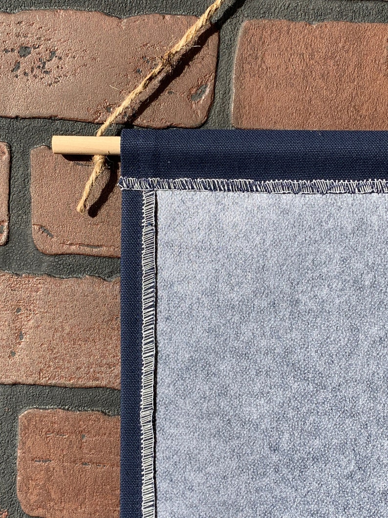 Large Navy Blue Blank Canvas Banner Wall Banner to Collect - Etsy