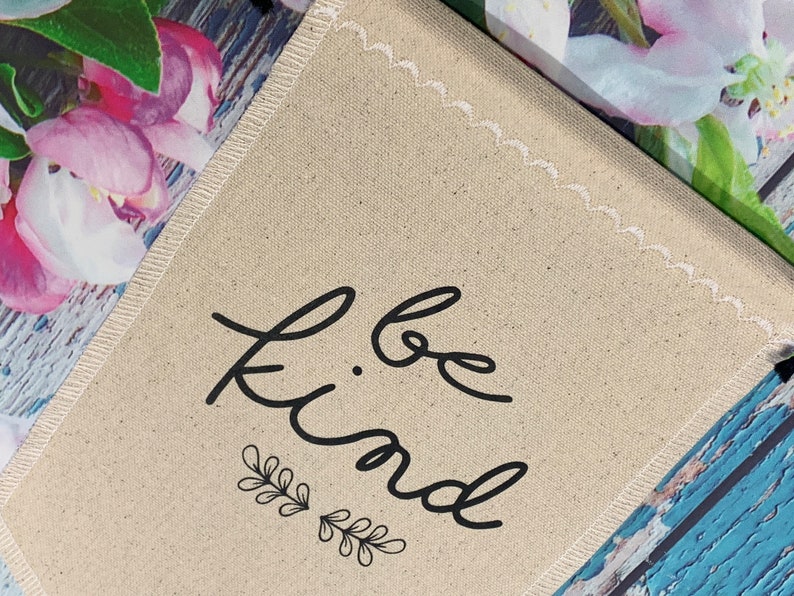 Be Kind Handmade Duck Canvas Banner Enamel Pin Banner | Etsy