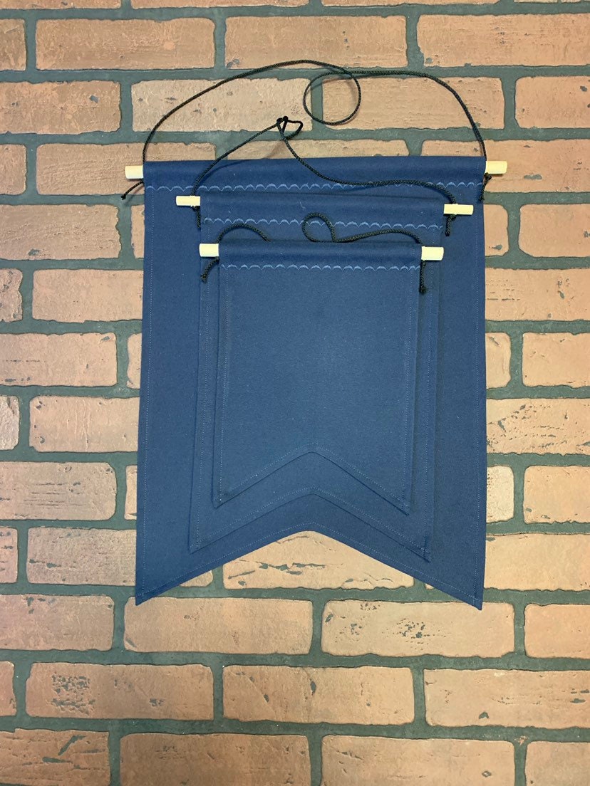 Swallow Tail Design Blank Blue Canvas Banner Wall Banner to | Etsy