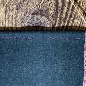 Denim Pin Display With Beautiful Embroidery on the Bottom and ...