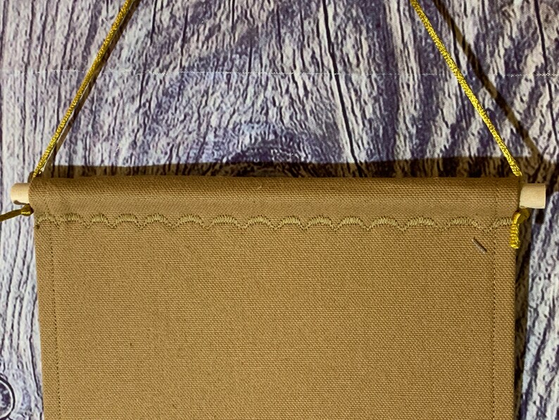 Canvas Pin Pennant / Brown Enamel Pin Display With Colorful | Etsy