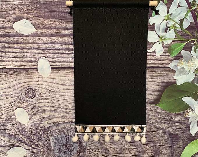 Large Tall Pin Banner / Black Enamel Pin Display With Colorful Trim and ...