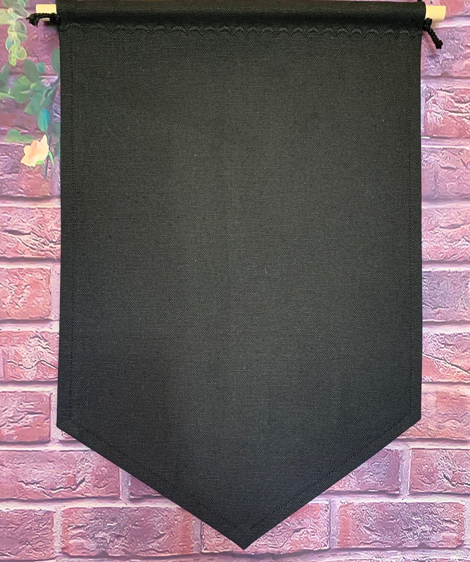 Black Blank Canvas Banner Wall Banner To Collect Badges And | Etsy