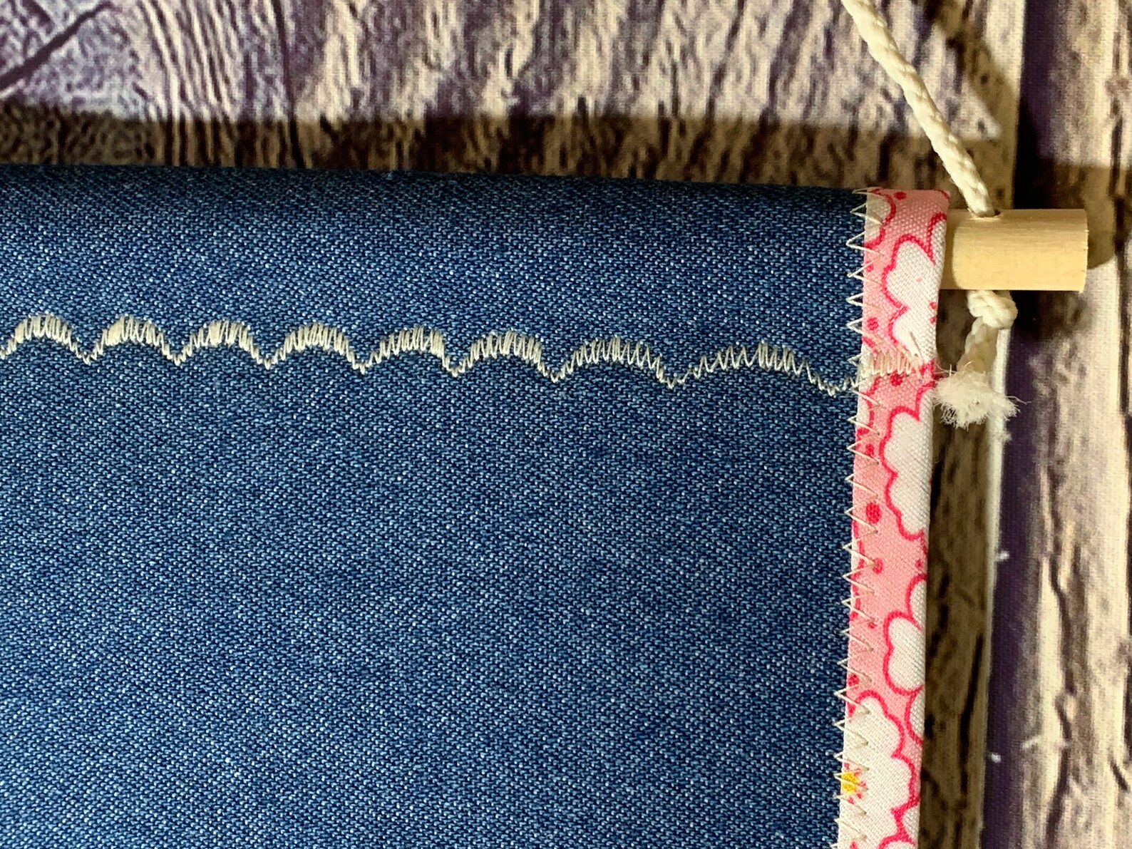 Denim Pin Display With Beautiful Embroidery on the Bottom and - Etsy