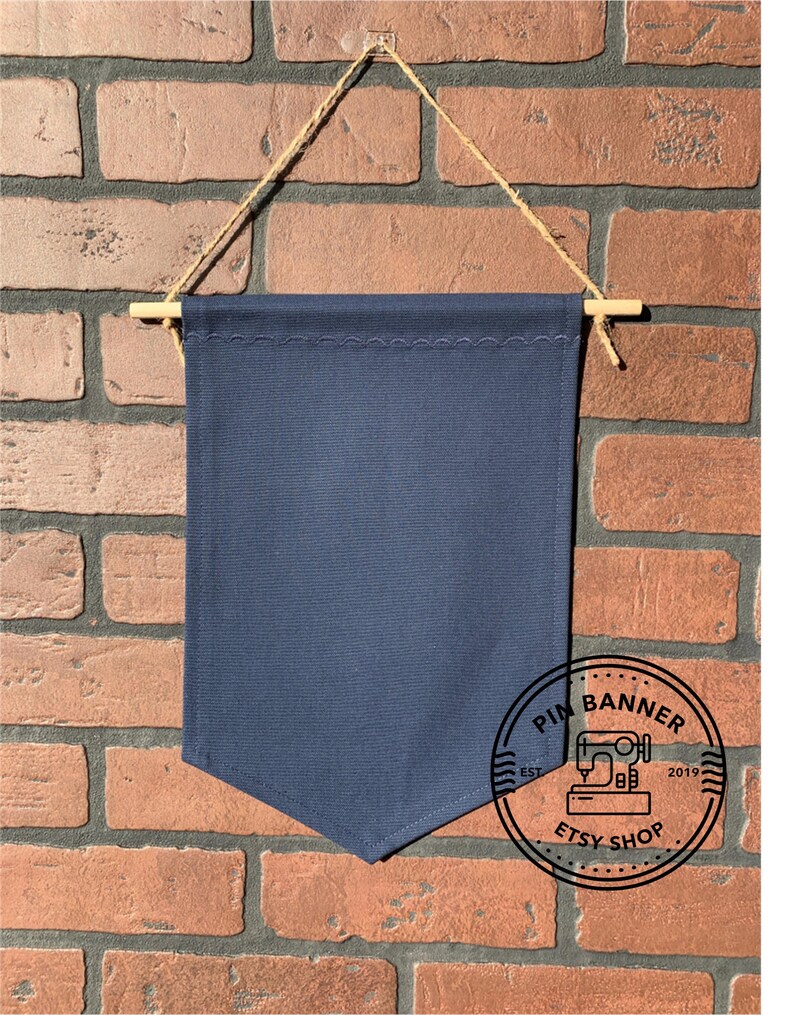 Large Navy Blue Blank Canvas Banner Wall Banner To Collect | Etsy