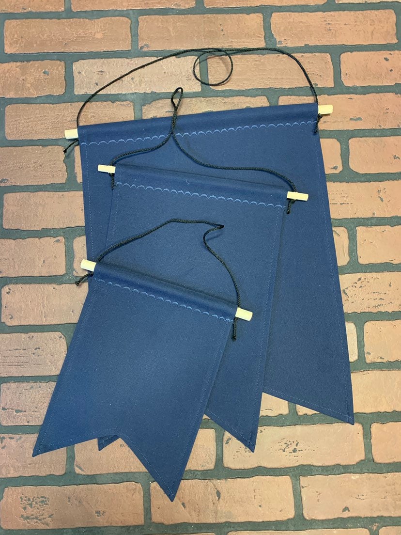 Swallow Tail Design Blank Blue Canvas Banner, Wall Banner to Collect ...