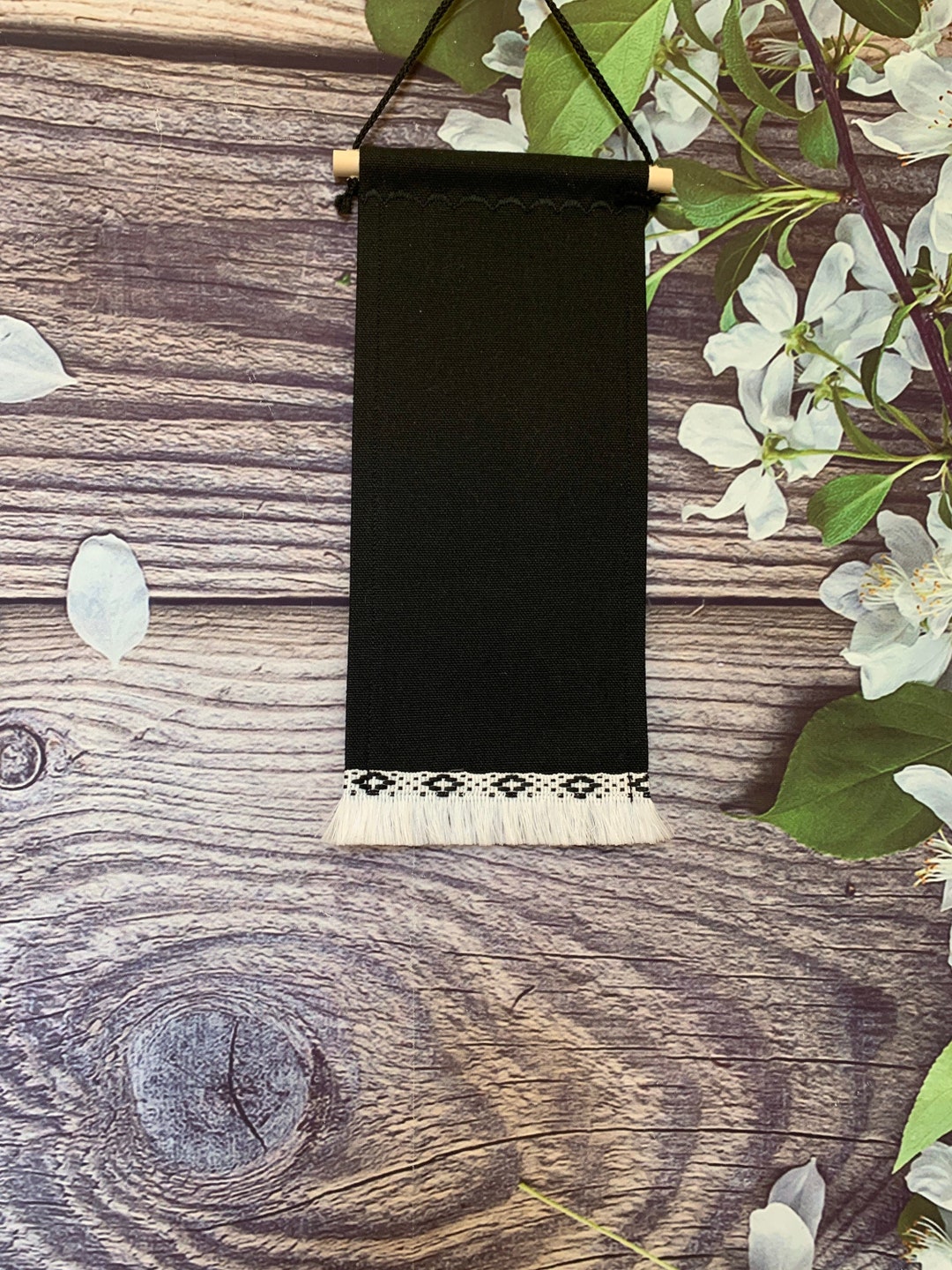 Tall Blank Canvas Banner, Rectangular Banner for Pin Collection, Black ...