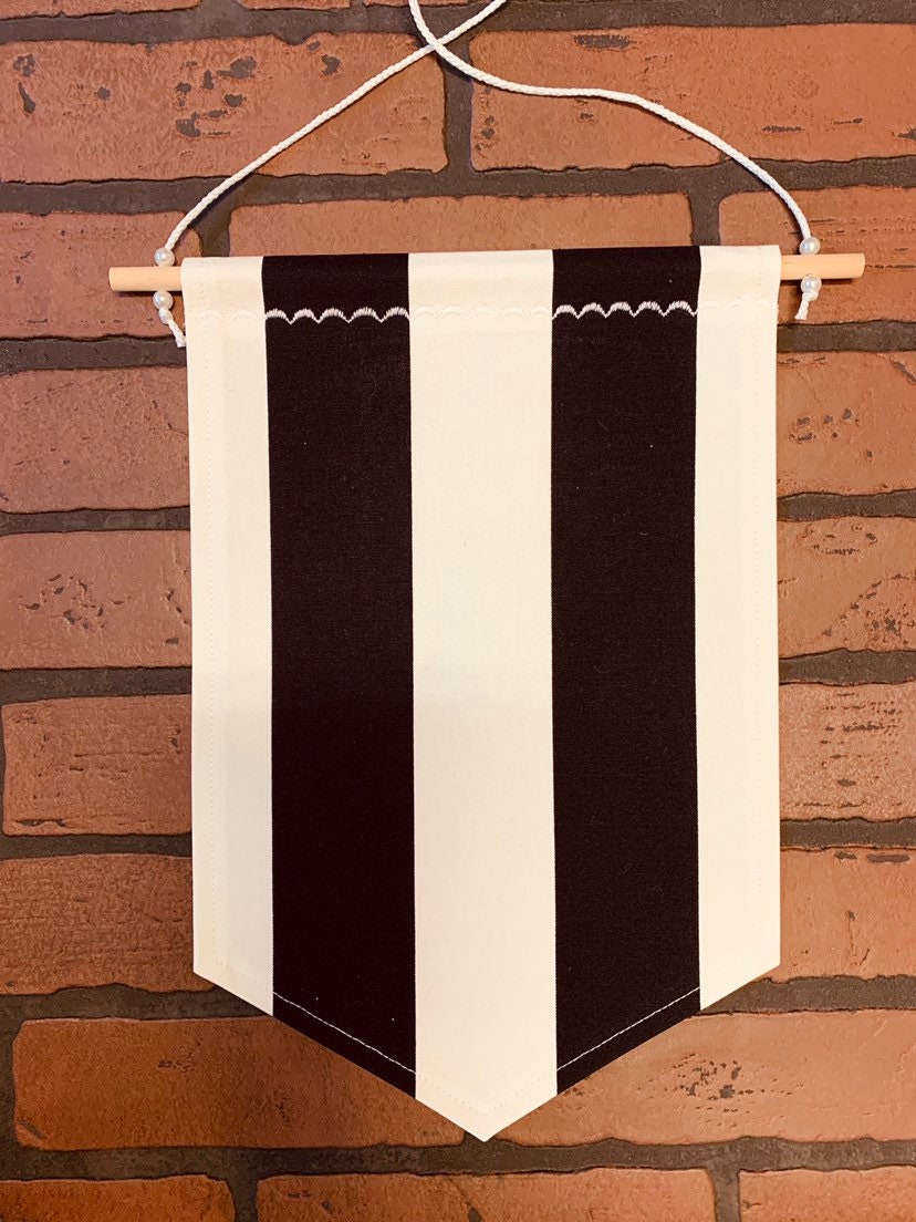 Large Pin Banner. Enamel Pin Banner With Black and White - Etsy