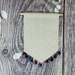 Canvas Pin Pennant / Natural Enamel Pin Display With Colorful - Etsy