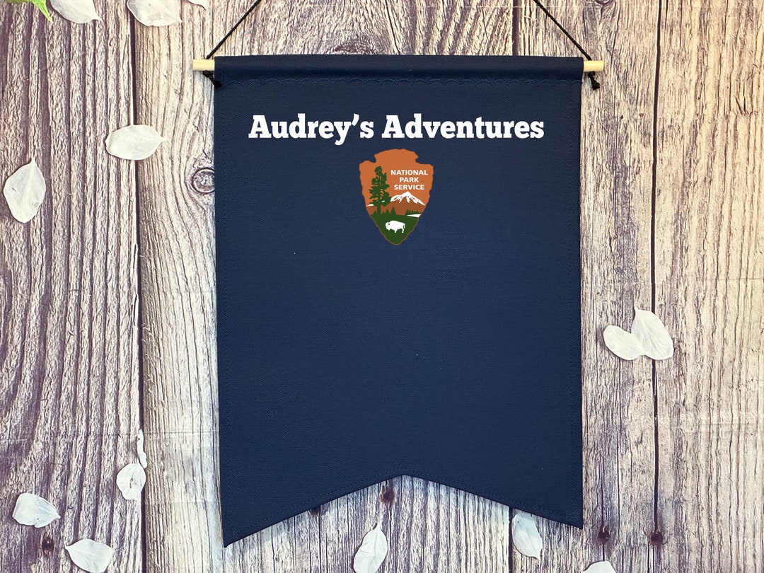 Personalized Navy Blue Banner/ Custom National Parks Banner/ National ...