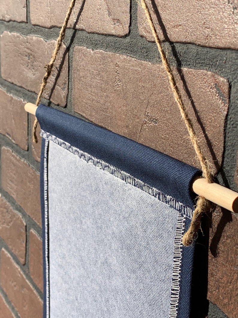 Large Navy Blue Blank Canvas Banner Wall Banner to Collect - Etsy