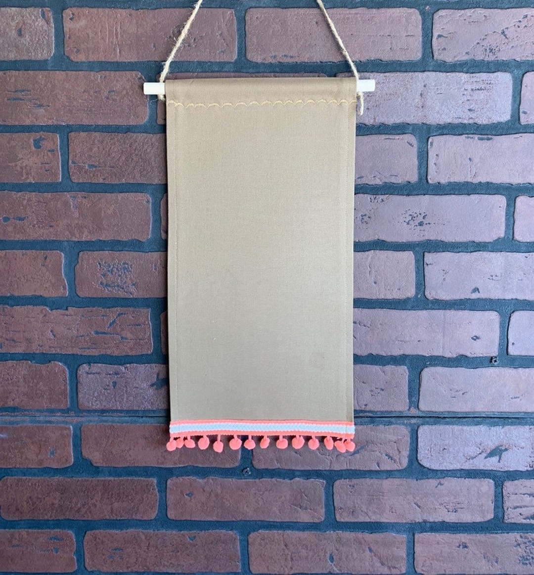 Large Tall Light Brown Blank Canvas Banner With Beautiful Vintage ...