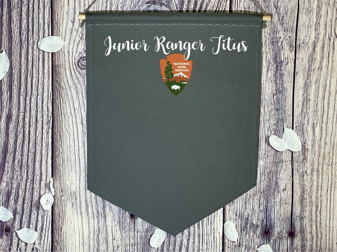Personalized Charcoal Banner /junior Ranger National Parks Banner ...