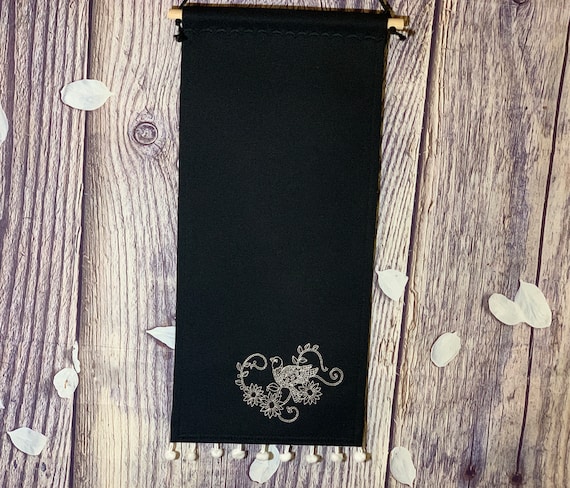 Enamel Pin Display in Black Color With Beautiful White Pompom | Etsy
