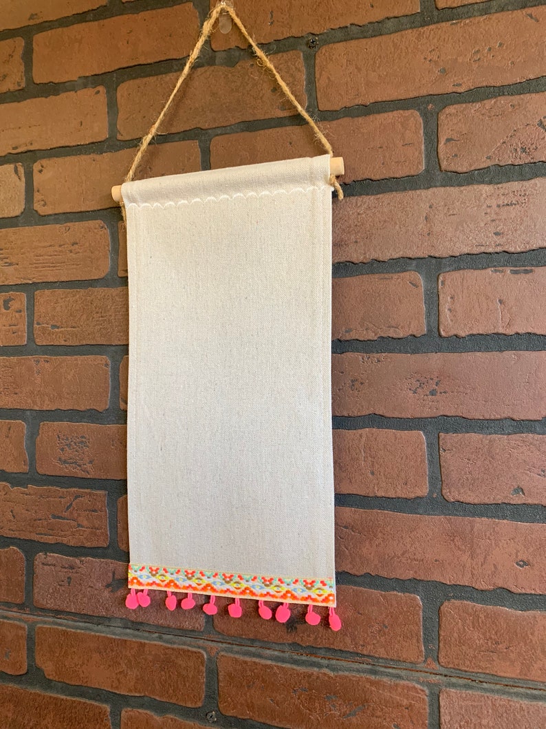 Tall 15 1/2 X 8 Inch Blank Canvas Banner With Beautiful | Etsy