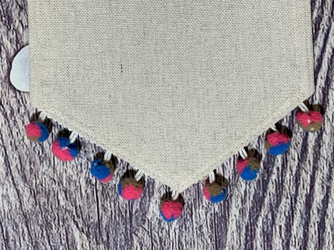 Canvas Pin Pennant / Natural Enamel Pin Display With Colorful | Etsy