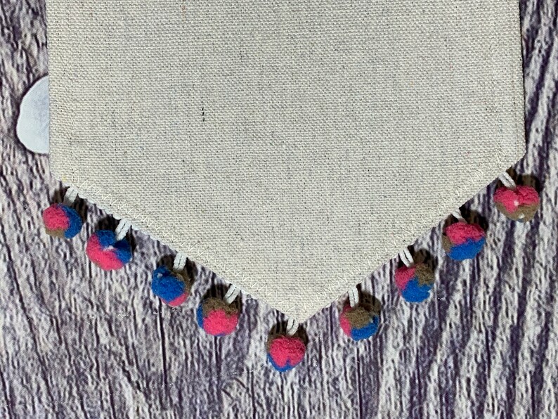 Canvas Pin Pennant / Natural Enamel Pin Display With Colorful | Etsy