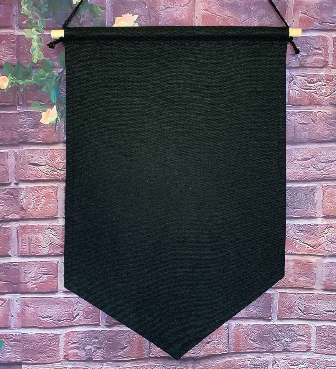 Black Blank Canvas Banner Wall Banner To Collect Badges And | Etsy