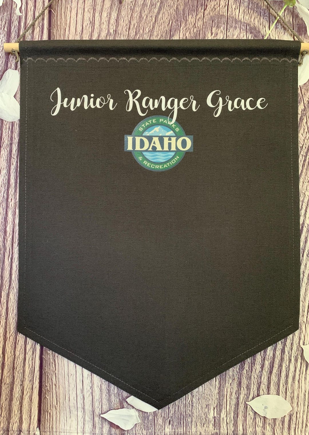 Personalized Charcoal Banner /junior Ranger National Parks Banner ...