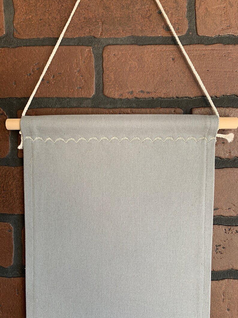 Large Tall Gray Blank Canvas Banner With Beautiful Vintage | Etsy