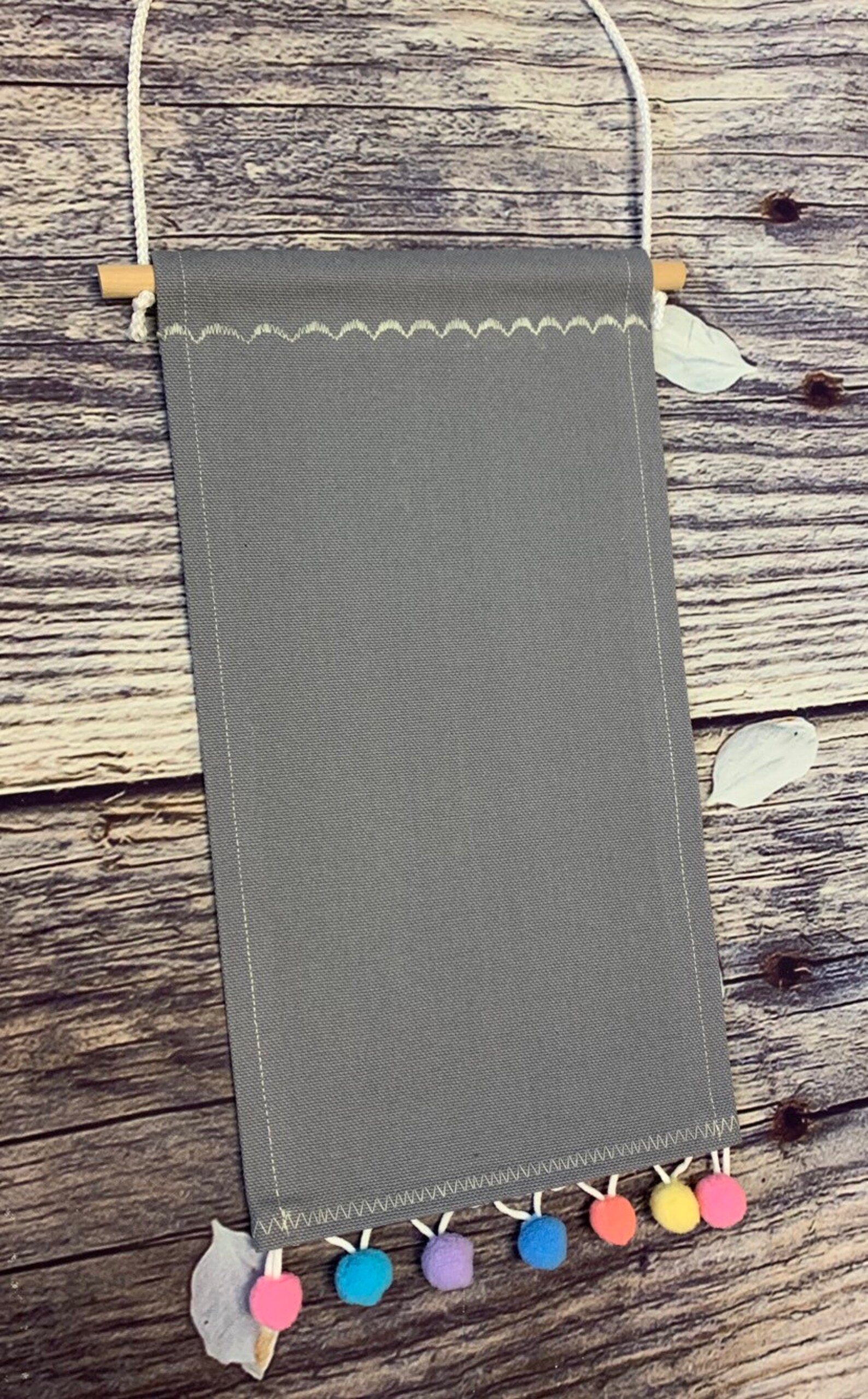 Large Tall Pin Pennant / Gray Enamel Pin Display With Colorful - Etsy