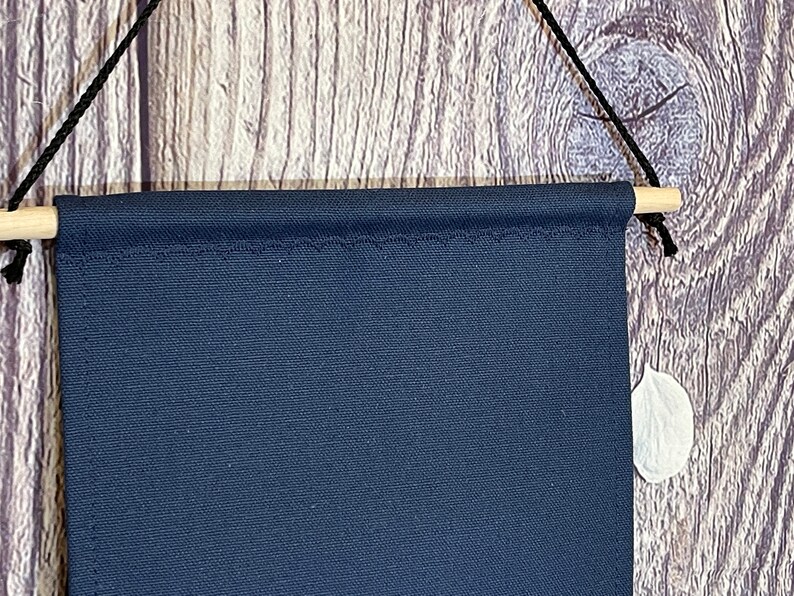 Large Navy Blue Blank Canvas Banner Wall Banner to Collect | Etsy