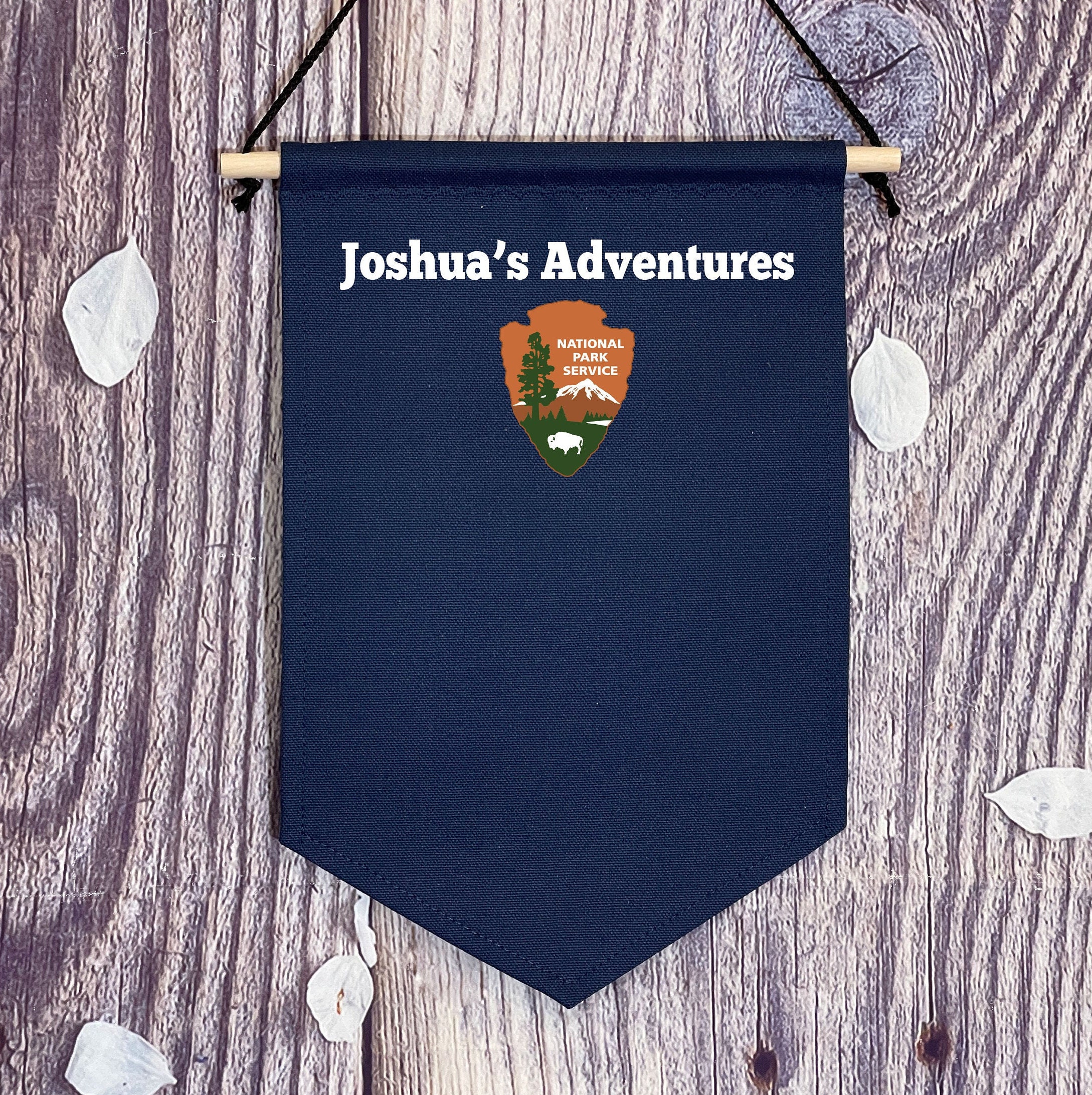 Personalized Navy Blue Banner / Custom National Parks Banner/ - Etsy