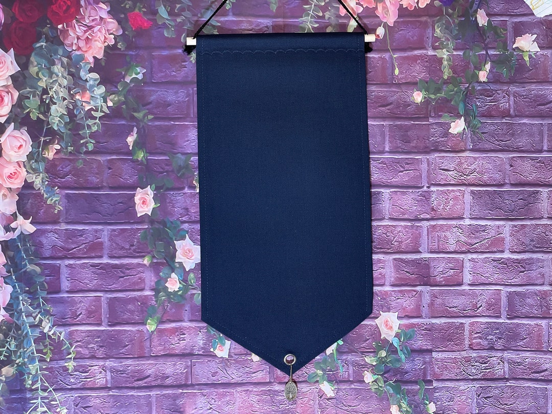 Tree of Life Pin Banner/ Navy Blue Pin Banner With Tree of Life Metal ...