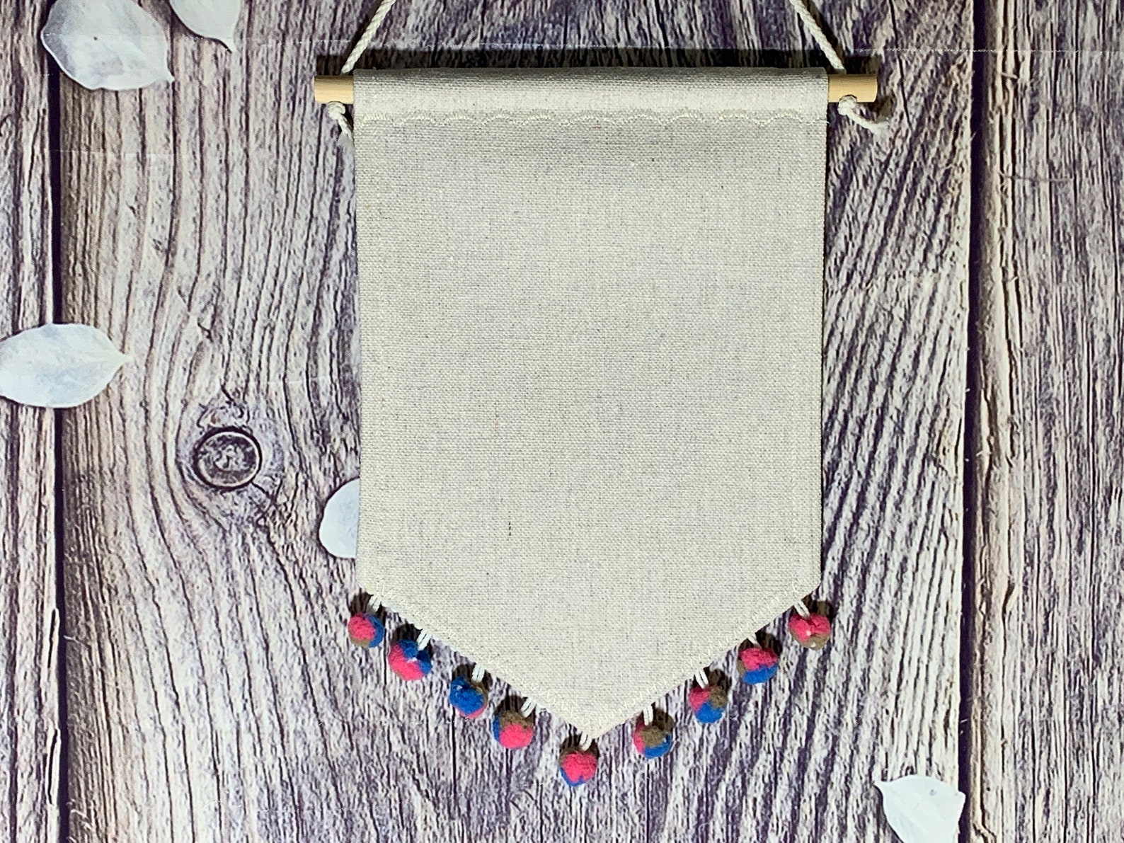 Canvas Pin Pennant / Natural Enamel Pin Display With Colorful - Etsy