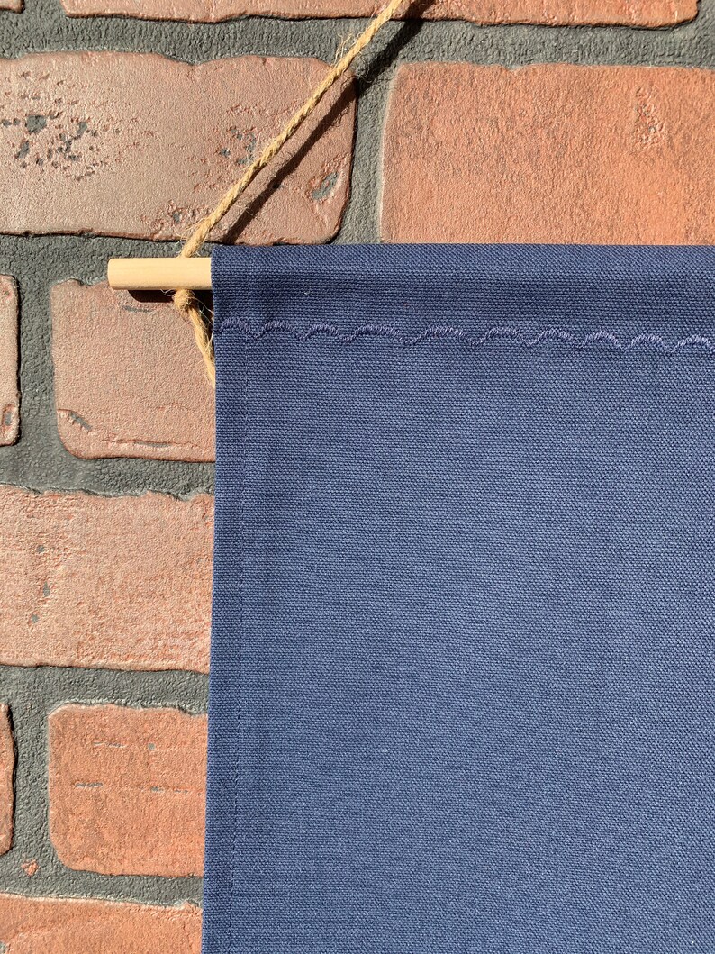 Large Navy Blue Blank Canvas Banner Wall Banner To Collect | Etsy