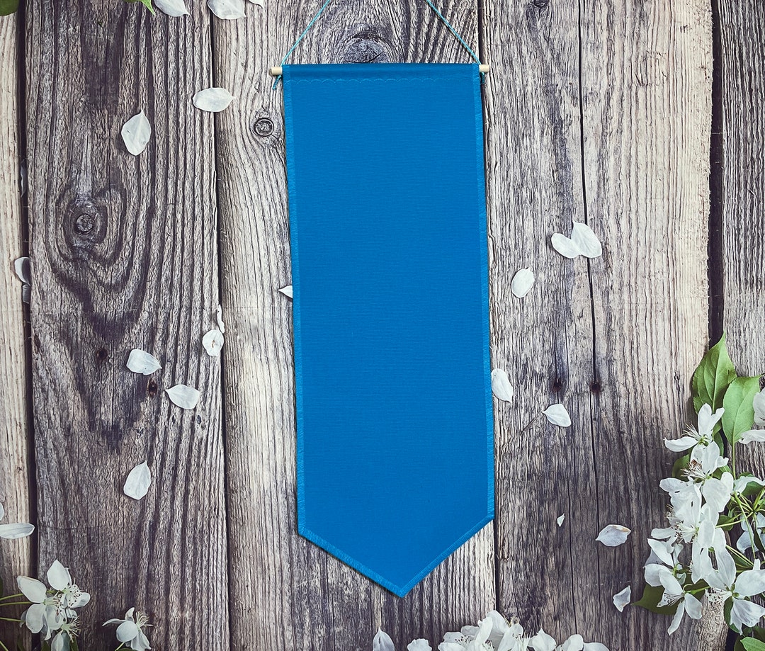 Turquoise Blue Canvas Banner, Pin Display in Turquoise, Enamel Pin ...