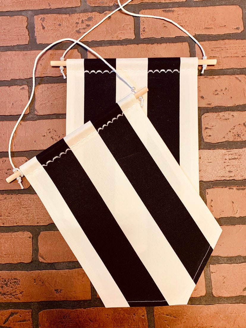 Large Pin Banner. Enamel Pin Banner With Black And White | Etsy