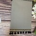 Large Tall Gray Blank Canvas Banner With Beautiful Vintage Ribbon Trim ...