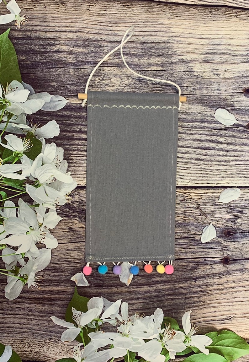 Large Tall Pin Pennant / Gray Enamel Pin Display With Colorful - Etsy