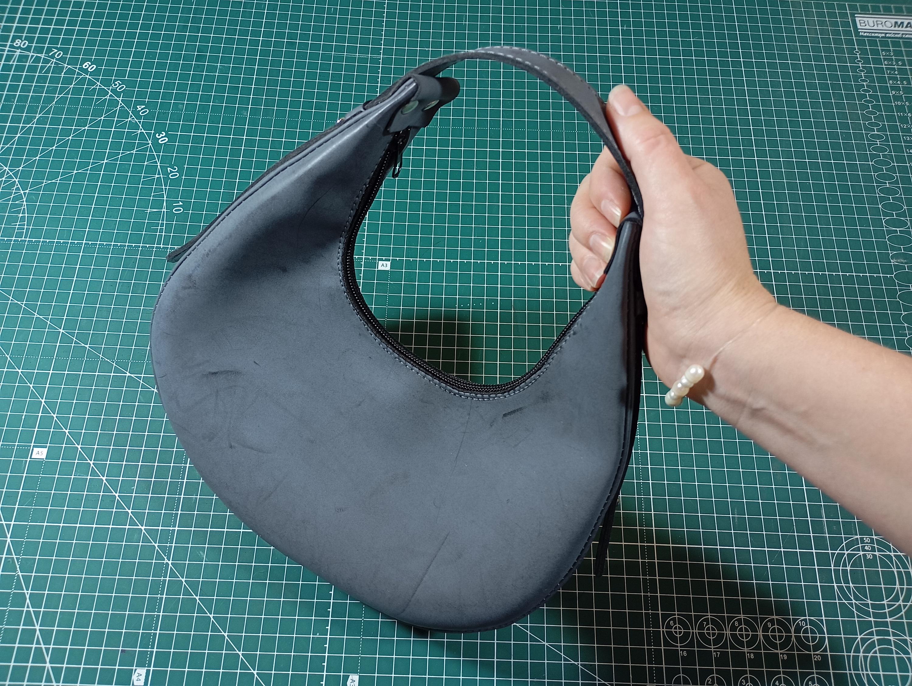 Baguette Bag PDF Pattern - Shoulder and Elbow Bag With Adjustable Strap ...