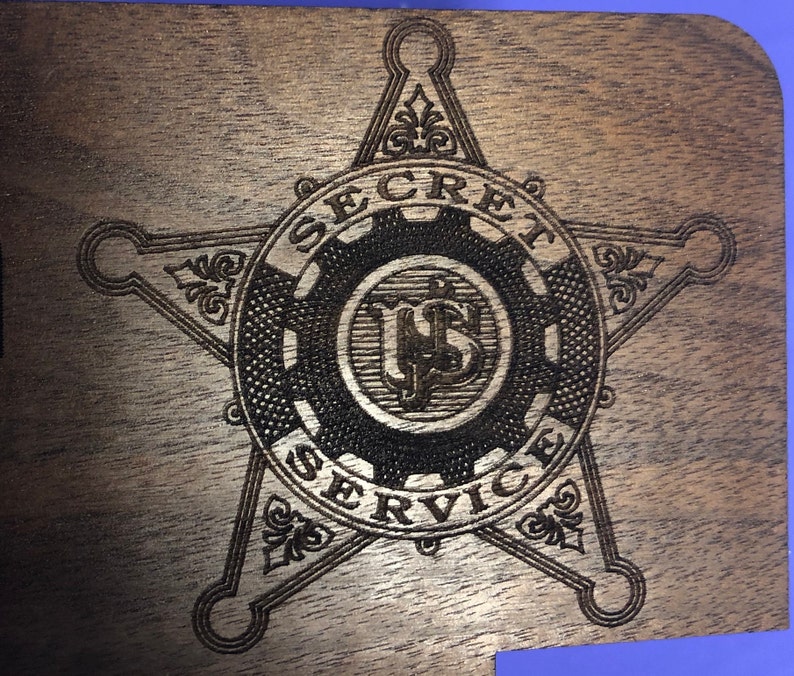 US Secret Service Old Star - Laser Cut File - Vector - Digital Download ...