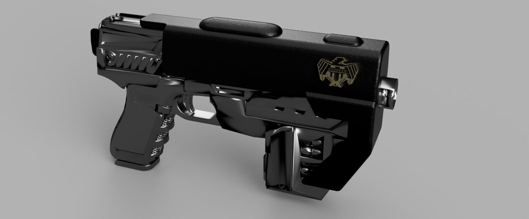 Dredd Holster to Fit a Lawgiver, STL File for 3D Printing Digital ...