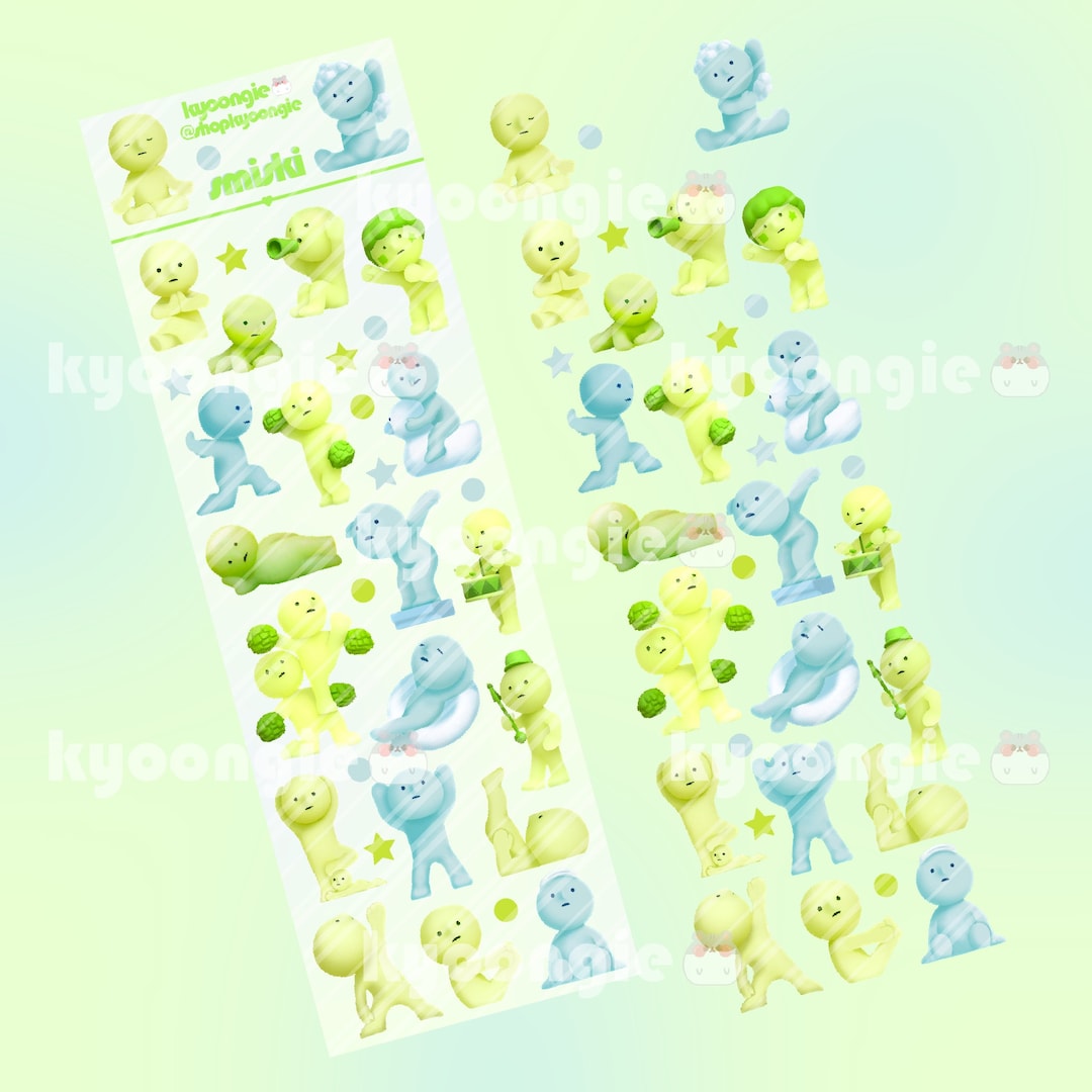 Smiski Sticker Sheet - Etsy Canada