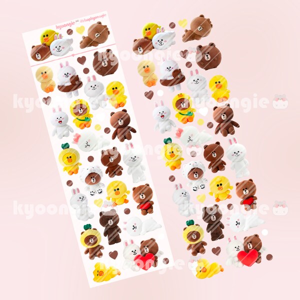 Line Friends Brown - Etsy