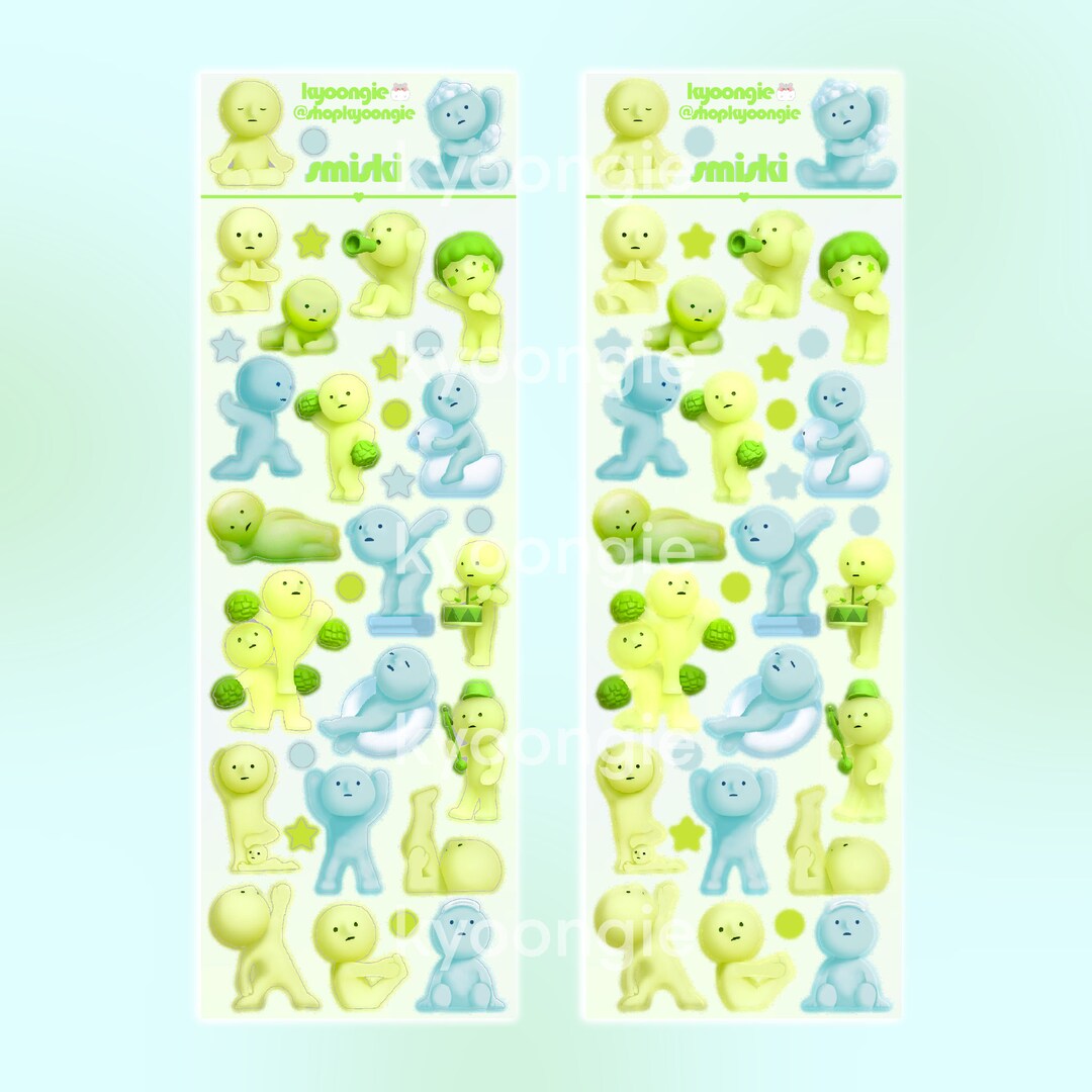 Smiski Sticker Sheet - Etsy