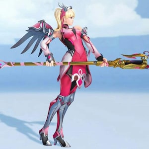 Pink Mercy Staff (breast Cancer Skin Version) - Etsy