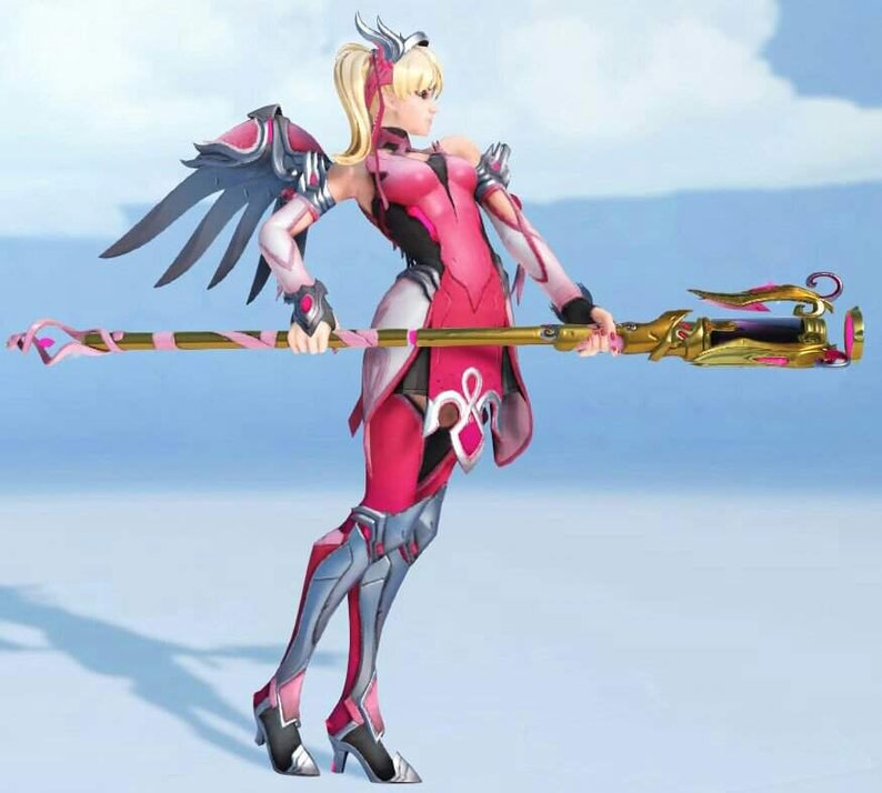 Pink Mercy Staff breast Cancer Skin Version - Etsy