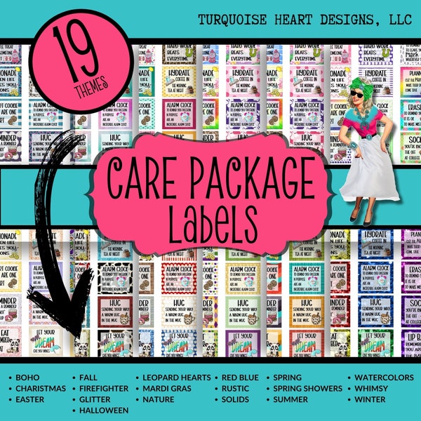 College Final Care Package Labels - Etsy