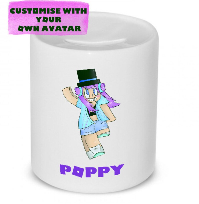 Personalised Roblox Money Box/mug/pillow. Gifts for School Friends ...