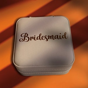 Personalised Travel Jewellery Box, Title or Named Jewellery Case ...