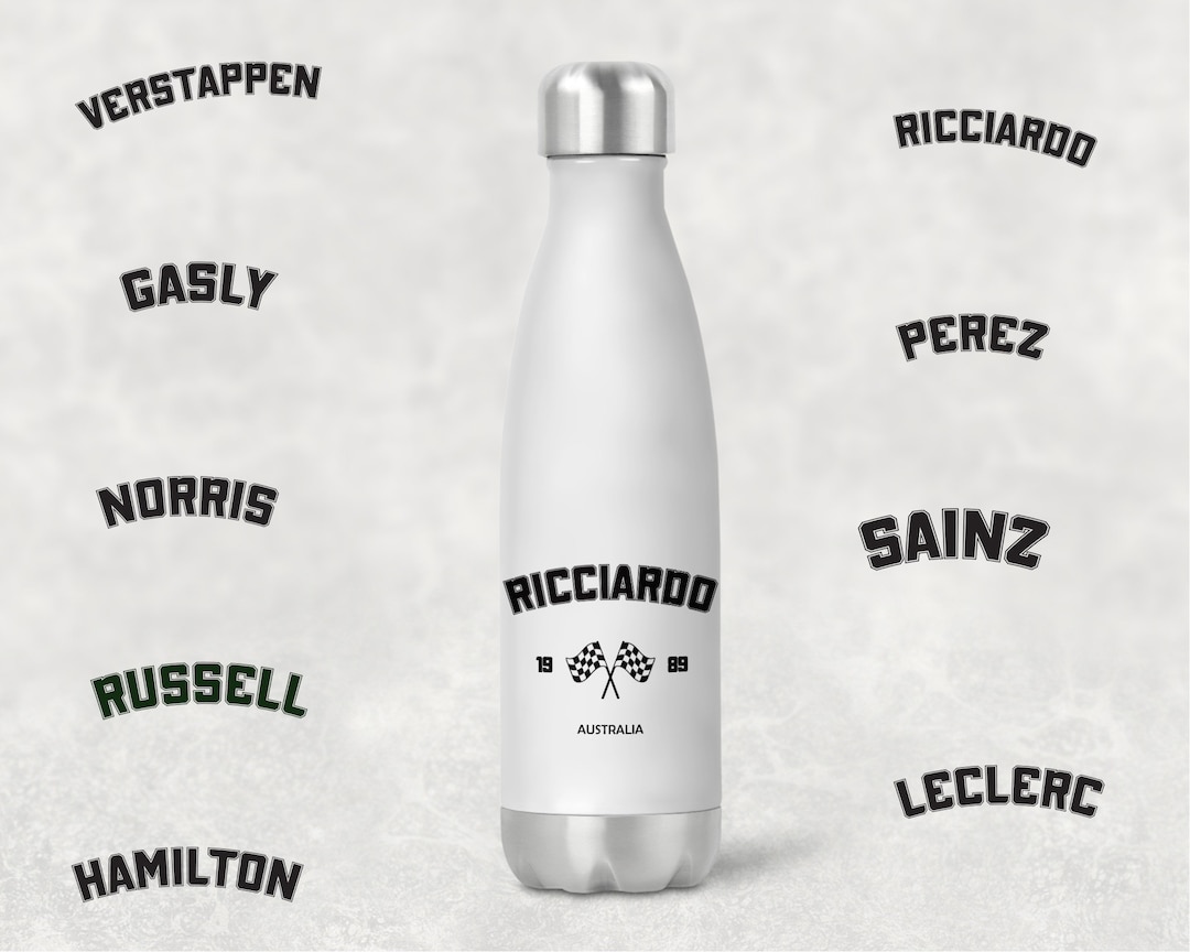 Formula 1 Bottle, Verstappen, Perez, Leclerc, Sainz, Norris, Hamilton ...