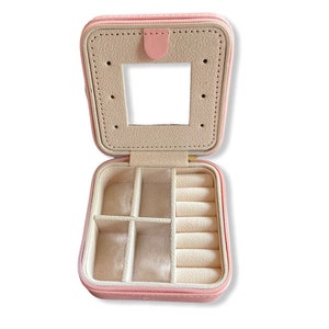 Personalised Travel Jewellery Box, Title or Named Jewellery Case ...